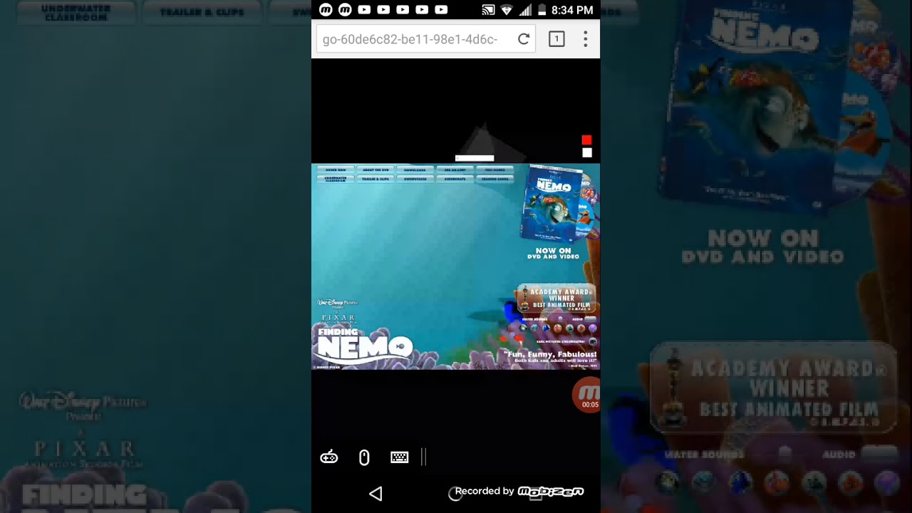 Finding Nemo DVD & VHS Website (2003-2014)