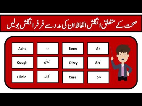 80 Health Vocabulary Words with Their Meanings in Urdu | @AttainmentofEnglish