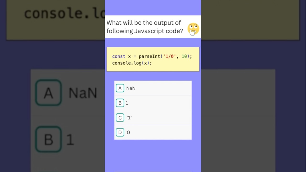 javascript mcq questions part 19 | javascript concepts #javascript #mcq #javascriptquiz