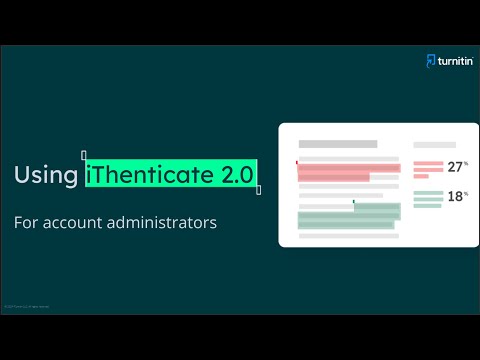 Using iThenticate 2.0