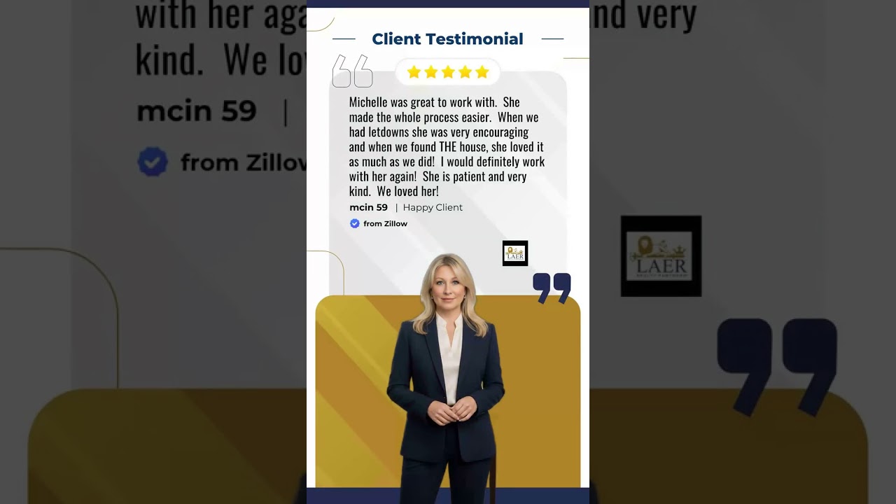 Michelle was great to work with.  She made the whole process easier.  When we had letdowns she was v
