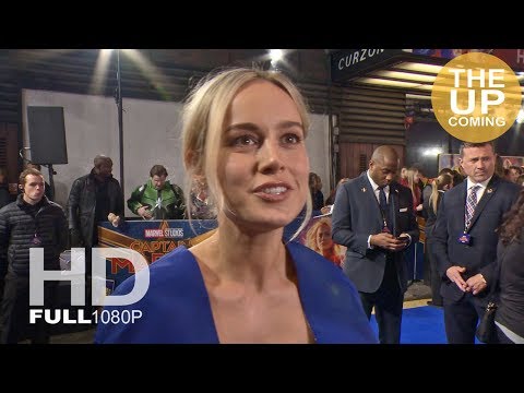 Brie Larson Captain Marvel premiere interview London