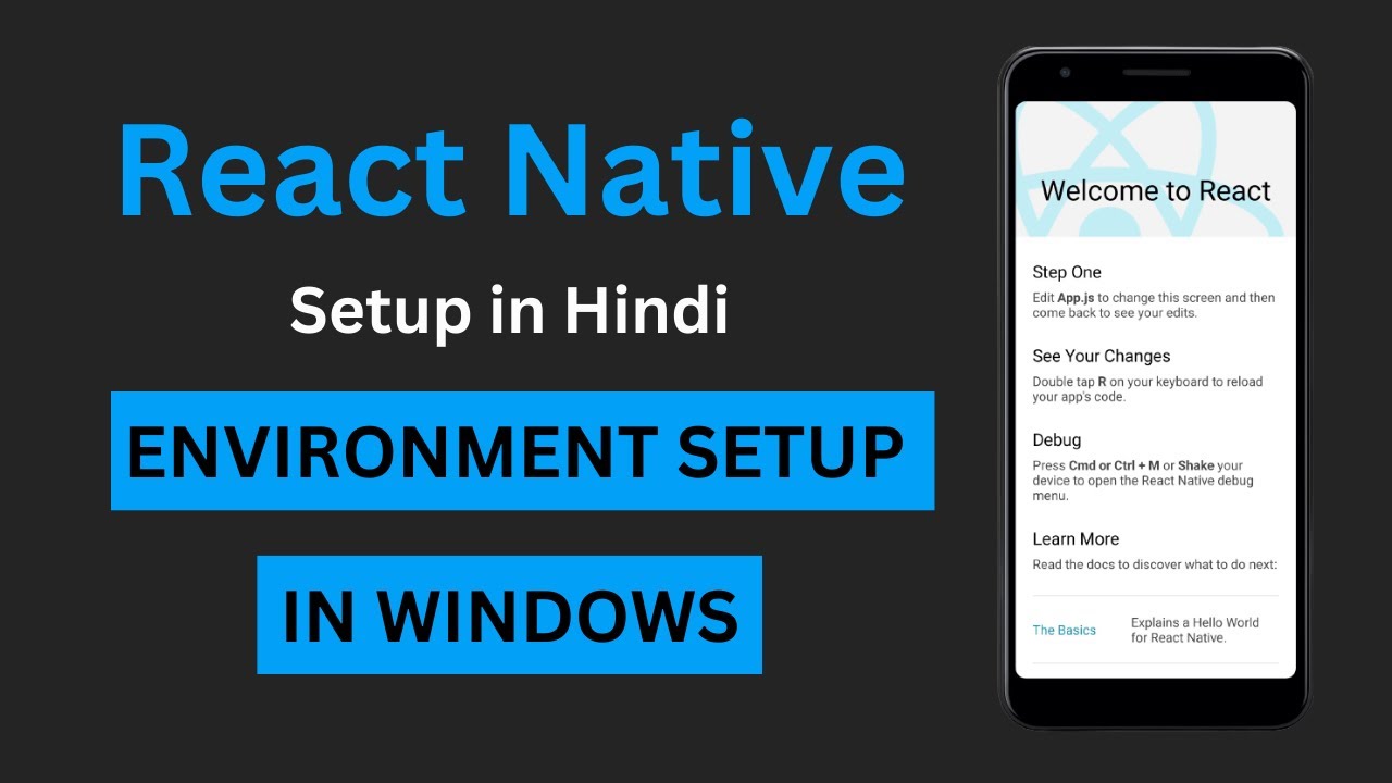 React Native Setup in Hindi for Windows | Nodejs | Android | Studio | VS Code | React Native