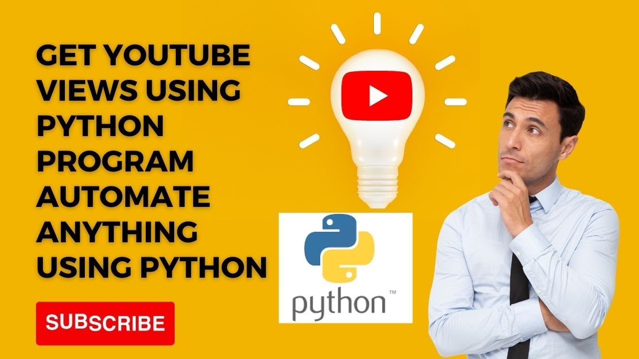 Get Youtube Views using Python Program Learn Python Selenium Automate anything using Python #bot