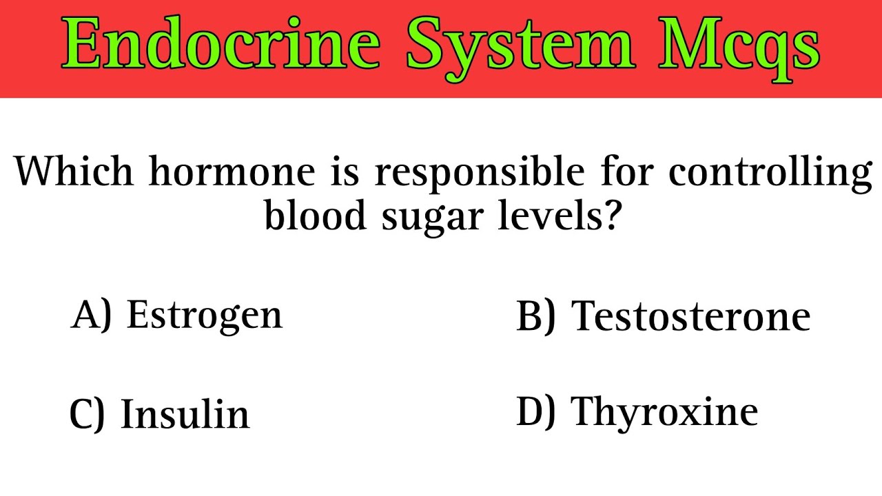 Endocrine System Mcq | neet mcq questions | endocrine system