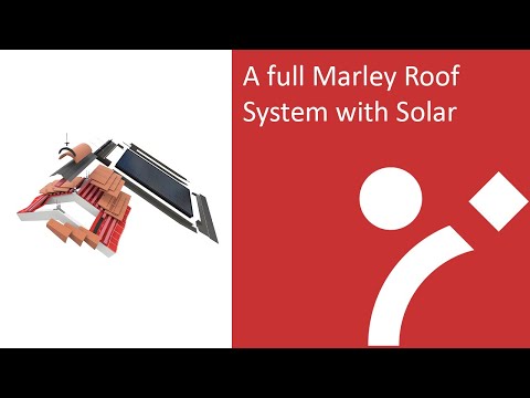 A full Marley roof system with Marley SolarTile®