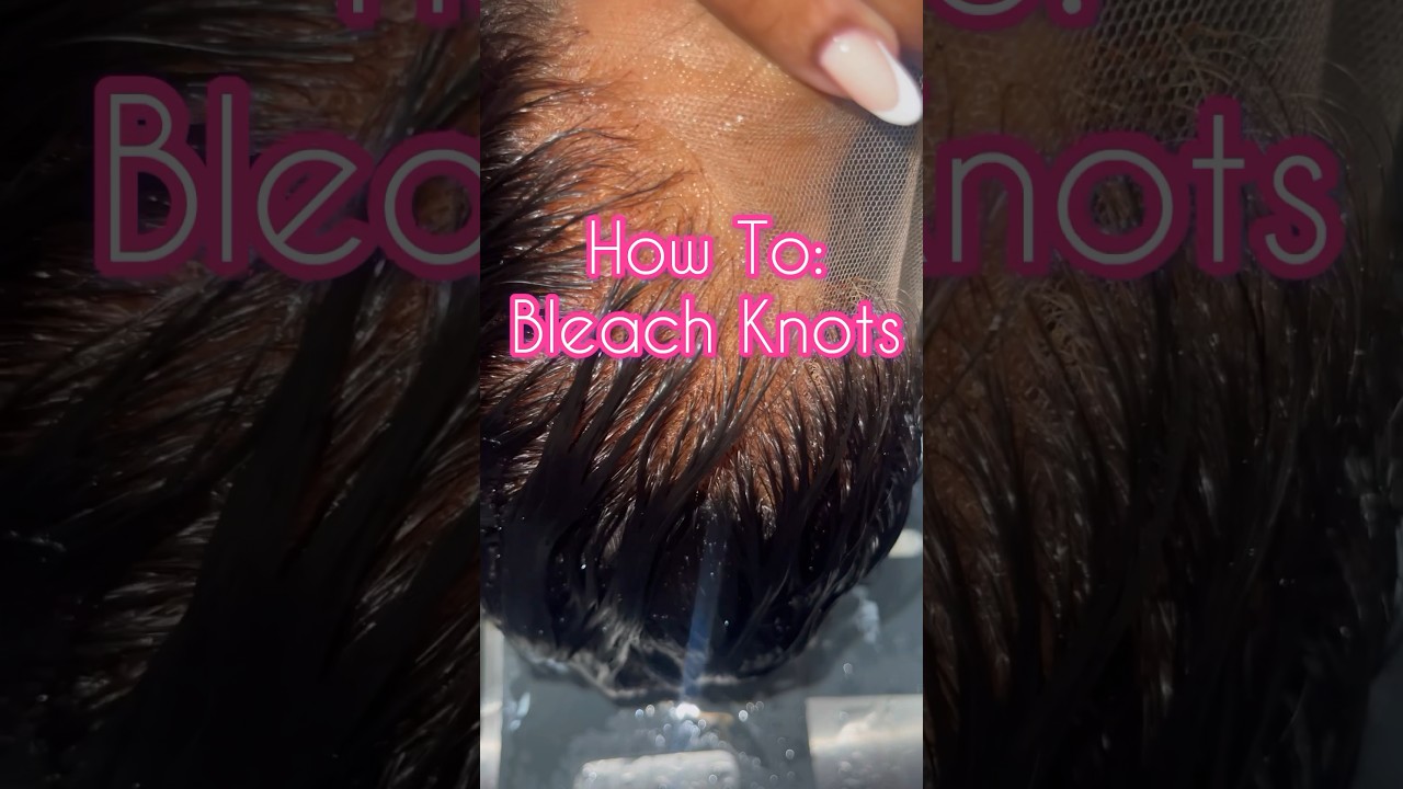 Bleach your knot like a PRO! How to bleach knots on a wig in 1 minute! ⏱️💇🏽‍♀️ #bleachingknots