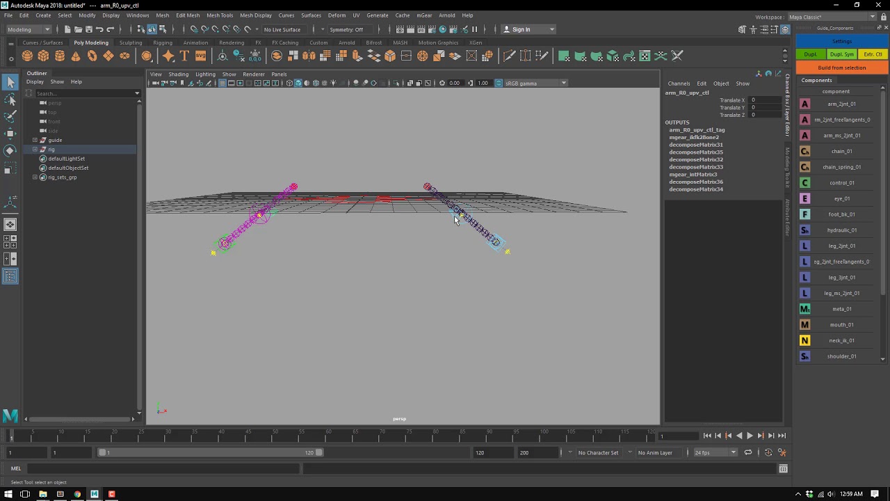 Shifter Component: arm_2jnt_01