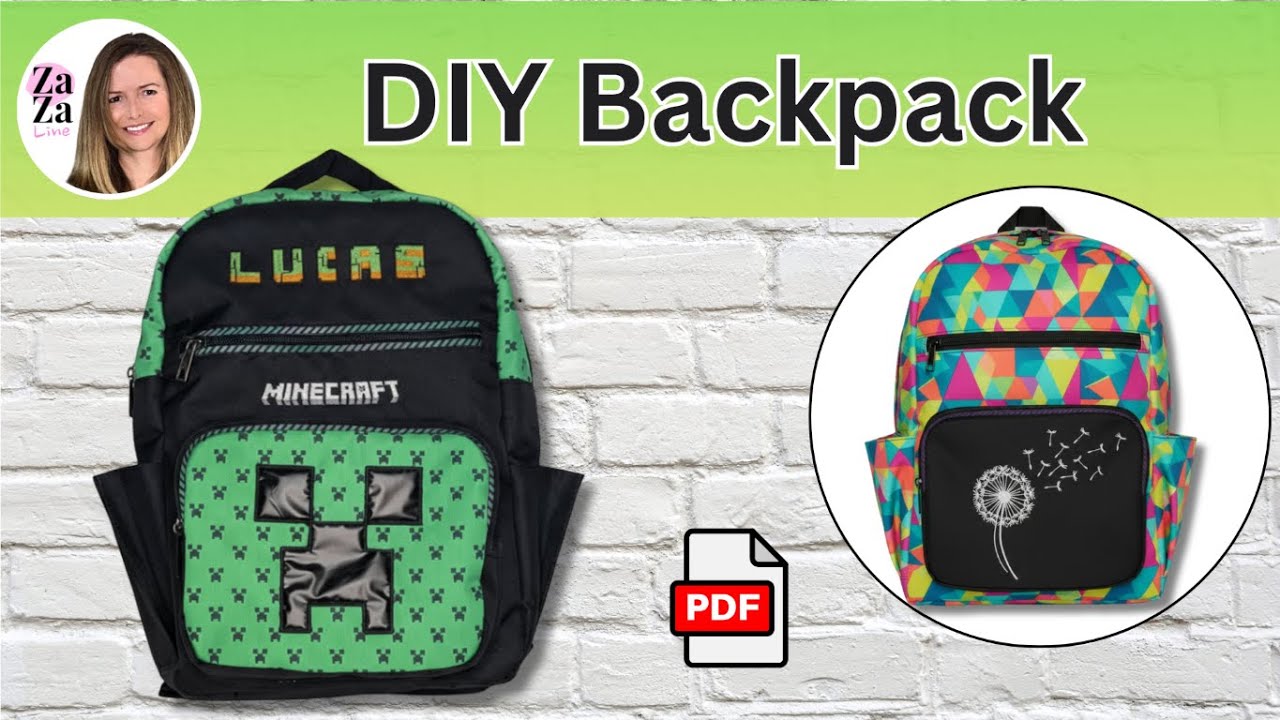 DIY Backpack Tutorial - Make Your Own Stylish Backpack With Pdf Pattern