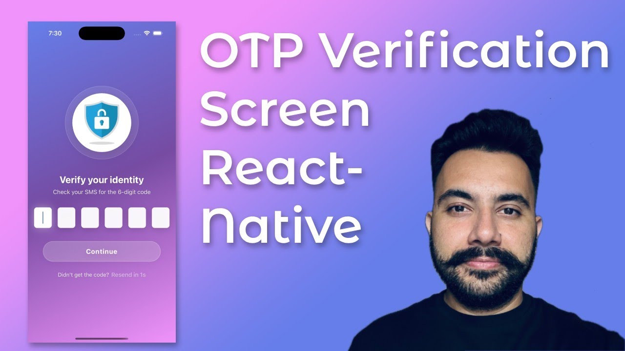 OTP Verification Screen - React Native #reactnative #otp #coding