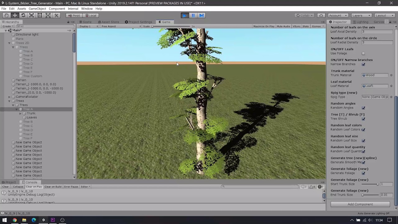 Procedural Trees Generator - V1.2