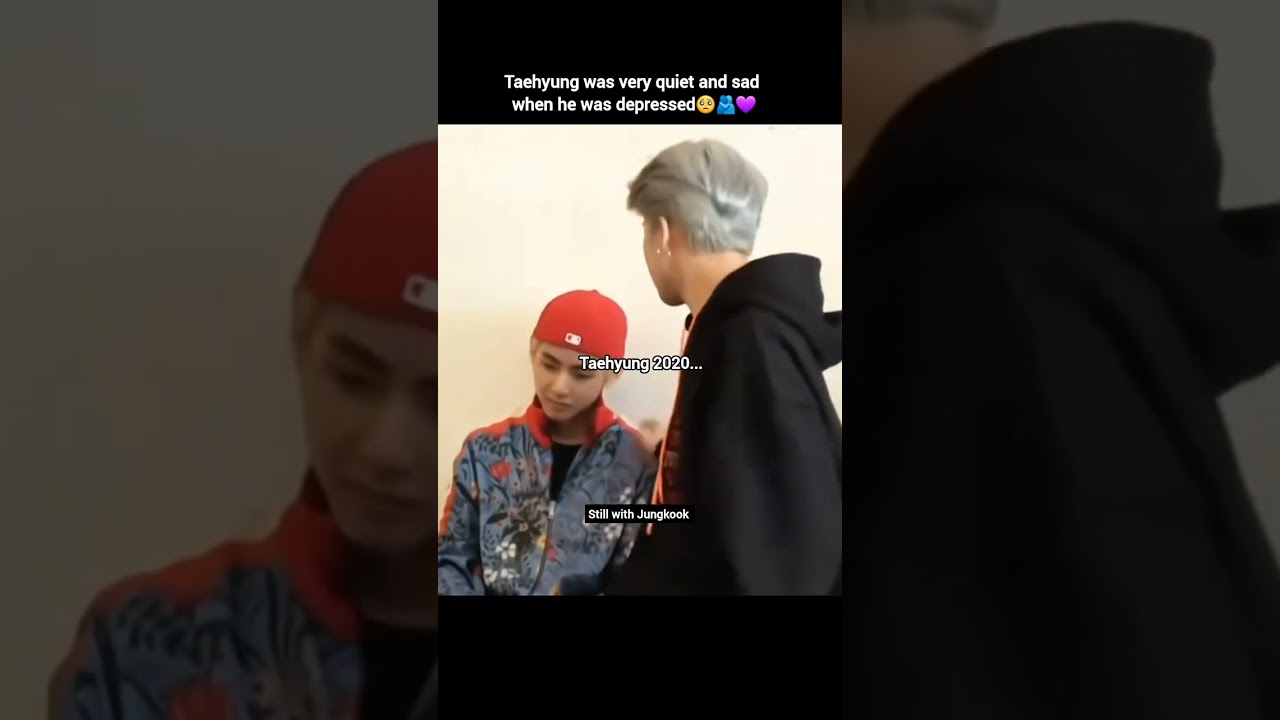 Taehyung was very quiet and sad when he was depressed🥺🫂💜 #btsarmy #bts #taehyung #short #tae