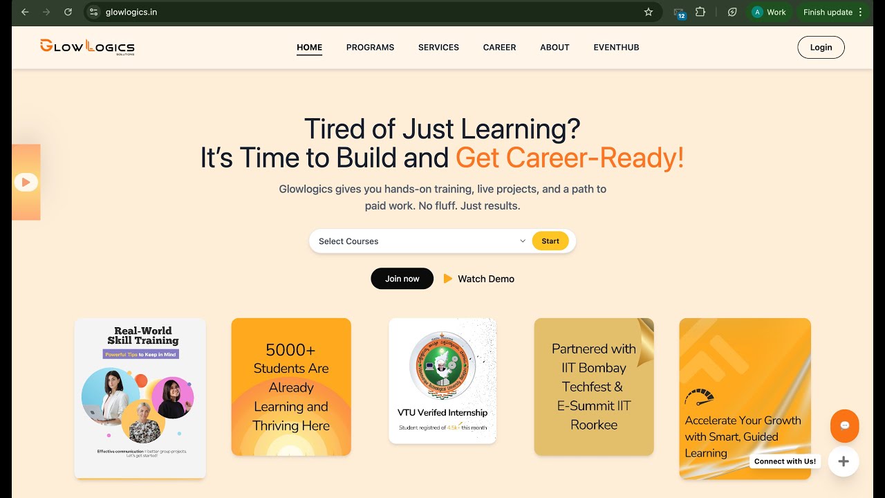 🎓 Dashboard Tour 2.0 for Students | Glowlogics