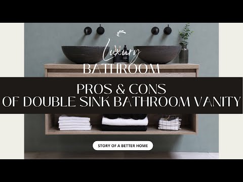 Pros and Cons of Double Sink Bathroom Vanities | Double Vanity Bathroom