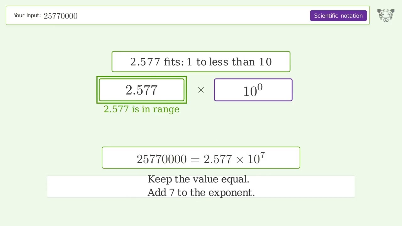 25,770,000 in Scientific Notation — Step-by-Step
