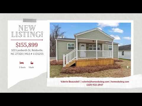 New Listing 103 Lamberth ST. Reidsville, NC 27320