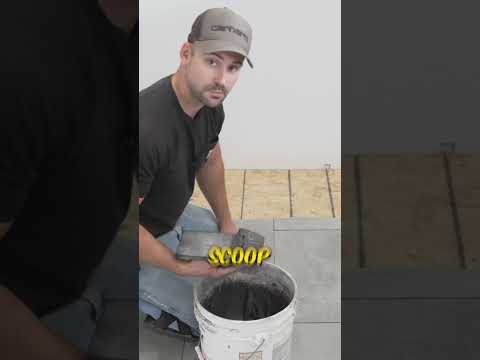 How To Grout Tile! #shorts #tile #diy