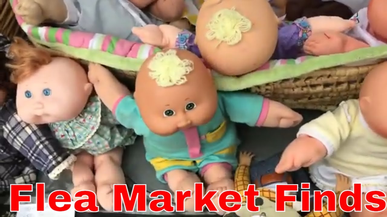 Flea Market Finds - Cabbage Patch Kids, NKOTB, Stickers, and Creepy Dolls