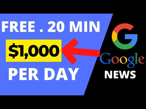 Earn $1,000 PER DAY from Google News (FREE)- How to COPY-PASTE and Make Money from Google 2022