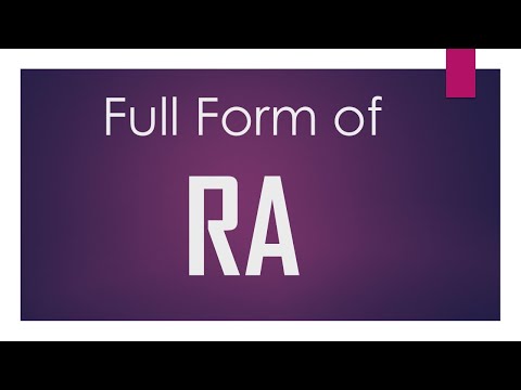 Full form of RA-Medical Terms