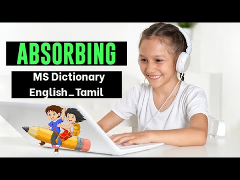 Absorbing meaning in English and Tamil with Example