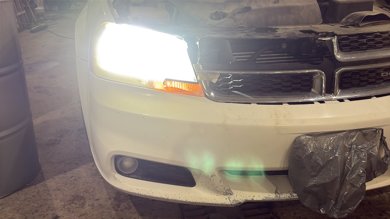 ​ @AUXITOLED LED 9006 Headlight Low Beam Light Bulb Change 2008-2014 Dodge Avenger