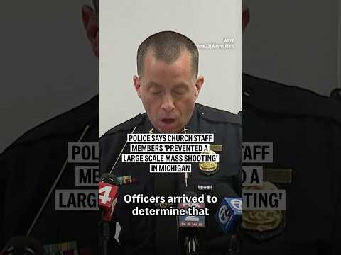 Police says church staff members 'prevented a large scale mass shooting' in Michigan