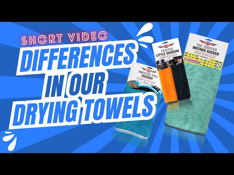 A quick run through our twist loop microfibre drying towel range.