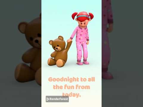 Goodnight Moonlight Rhymes For Kids #kids #kidsvideo #shorts #kidsshorts #learning