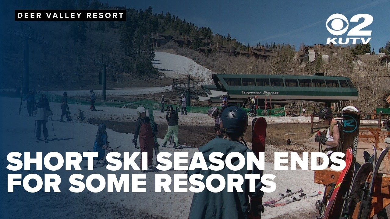 Utah ski resorts close early as warm weather ends season