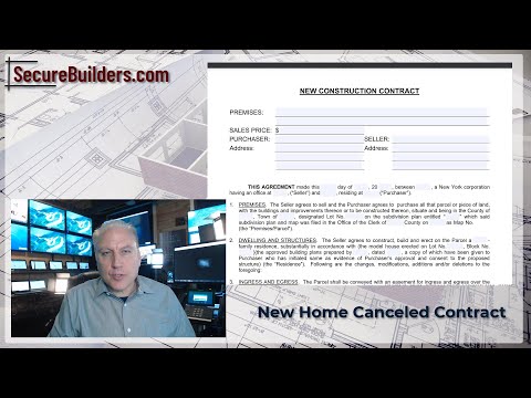 New Home Contract Cancelled: Duration Clause and Escalation Clause