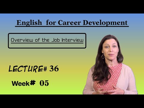 English for Career Development l Lecture# 36