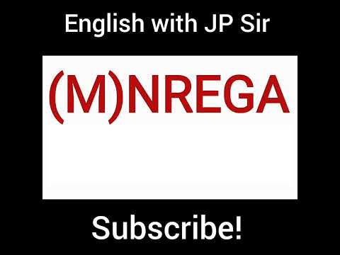 MNREGA ka Full Form kya hai | JP Sir #gk #shorts