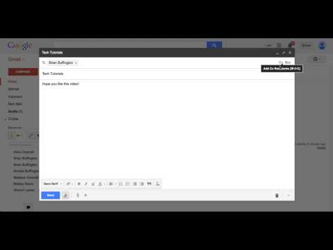 Carbon Copy CC and Blind Carbon Copy BCC in Gmail