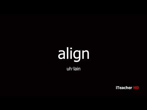 How to pronounce align