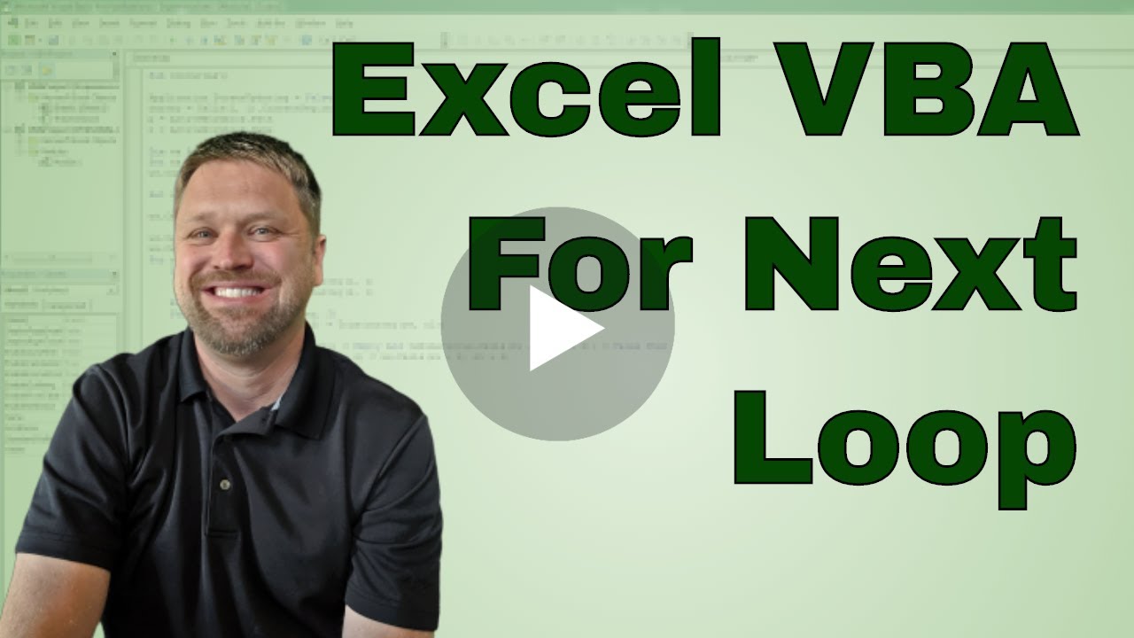 #10 VBA Excel For Next Loop Tutorial