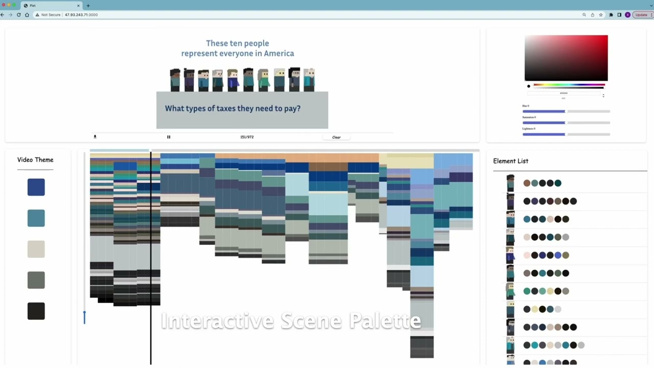 Piet: Facilitating Color Authoring for Motion Graphics Video