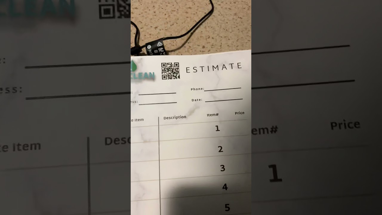 Exterior Cleaning Estimate Form Templates