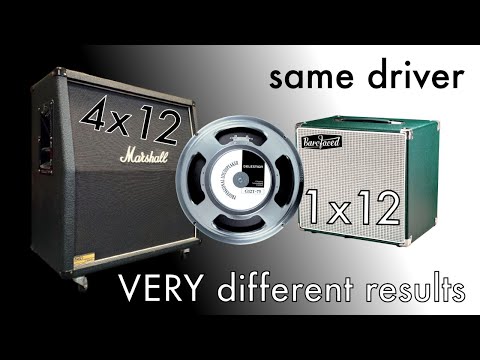 Tiny cab beats iconic 412? Barefaced 1x12” vs Marshall 1960a (now with old G12-75T speakers in both)