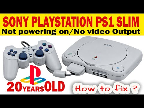 Restauration of 25yr Old Sony Playstation one/How to fix PSone Slim SCPH102 no Power no Video Output