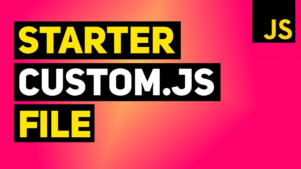 How to Create a Proper Starter Custom JavaScript Document with jQuery | Learn JavaScript