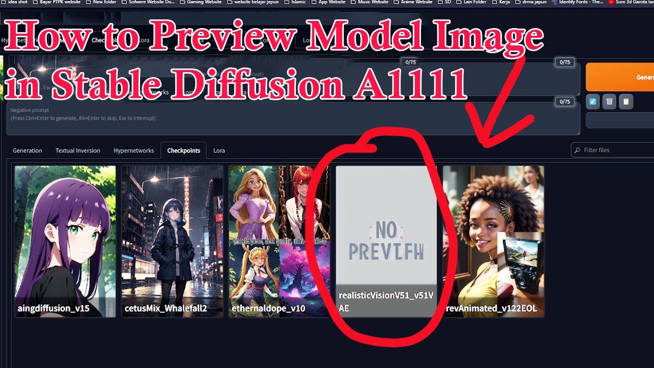 How to Preview Model Image in Stable Diffusion A1111