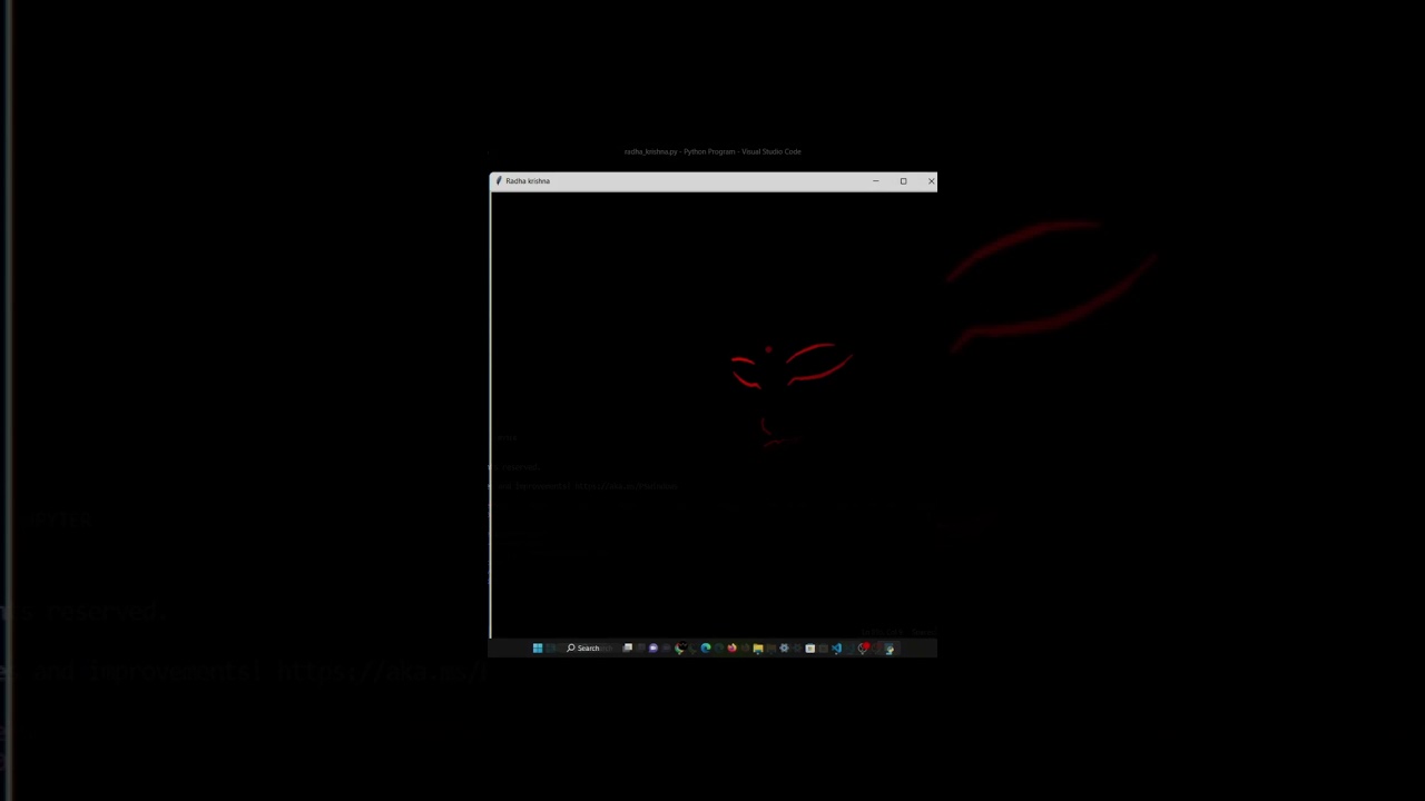 Radha Krishna using python turtle | Python program | @firetechnico