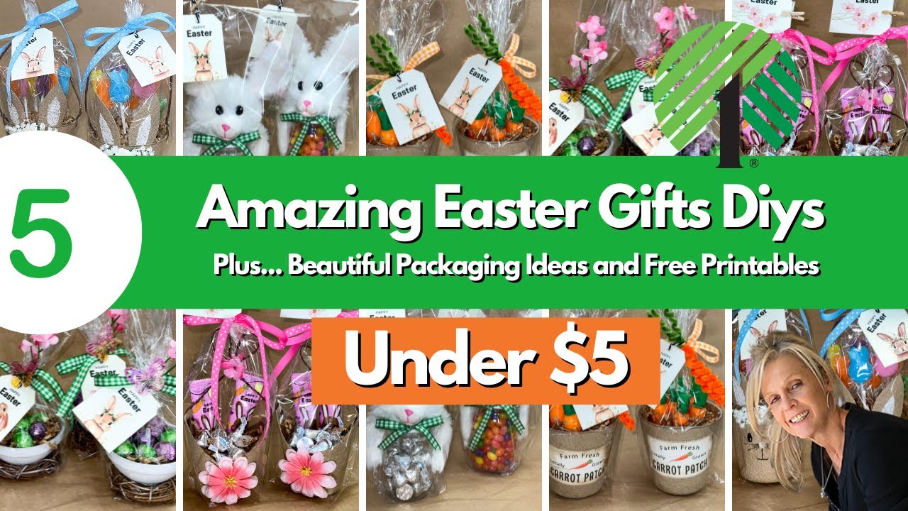 🎉 5 Easter Gifts Under $5 | Budget-Friendly DIY Easter Baskets & Treats! 🐣🌷