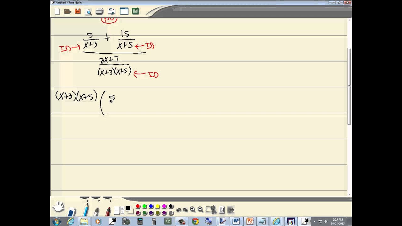 Intermediate Algebra Homework - Complex Rational Expressions - Simplifying - P0471877