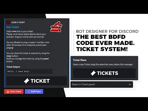 Free Ticket Bot with Dropdown Menu + Full Setup Guide! (Source Code Included)