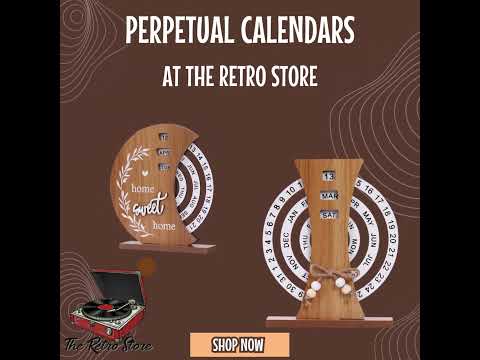 The Retro Store Perpetual Calendars #retroshop #calendar #perpetualcalendar theretrosto