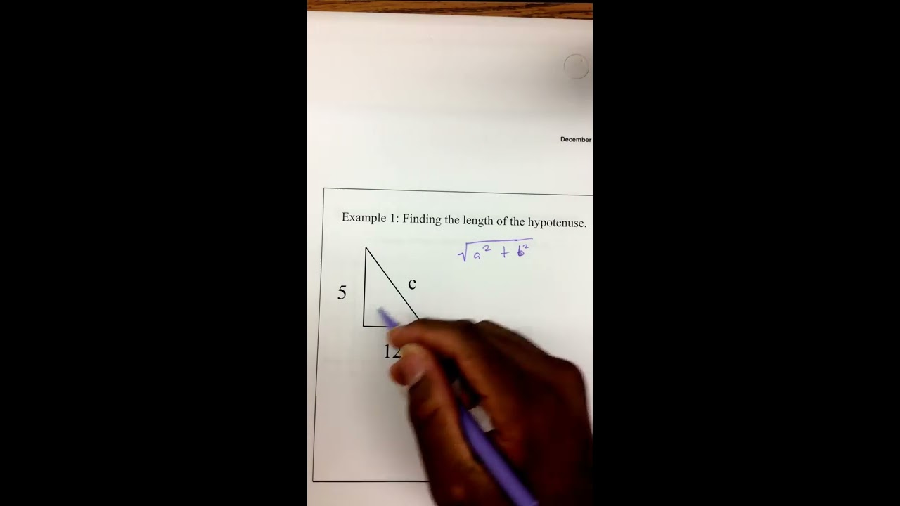 Pythagorean Theorem Notes Part 1