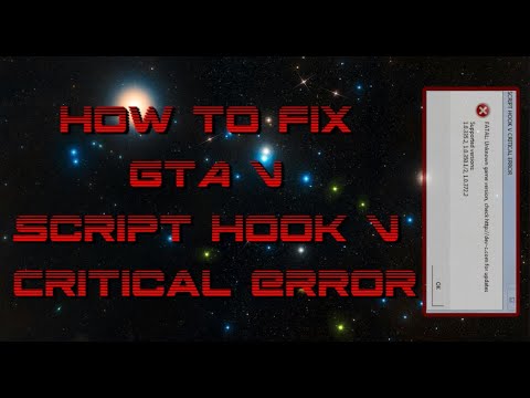 GTA V Script Hook V Critical Error Fix