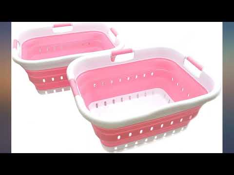 SAMMART 41L (10.8 gallon)Set of 2 Collapsible 3 Handled Plastic Laundry review